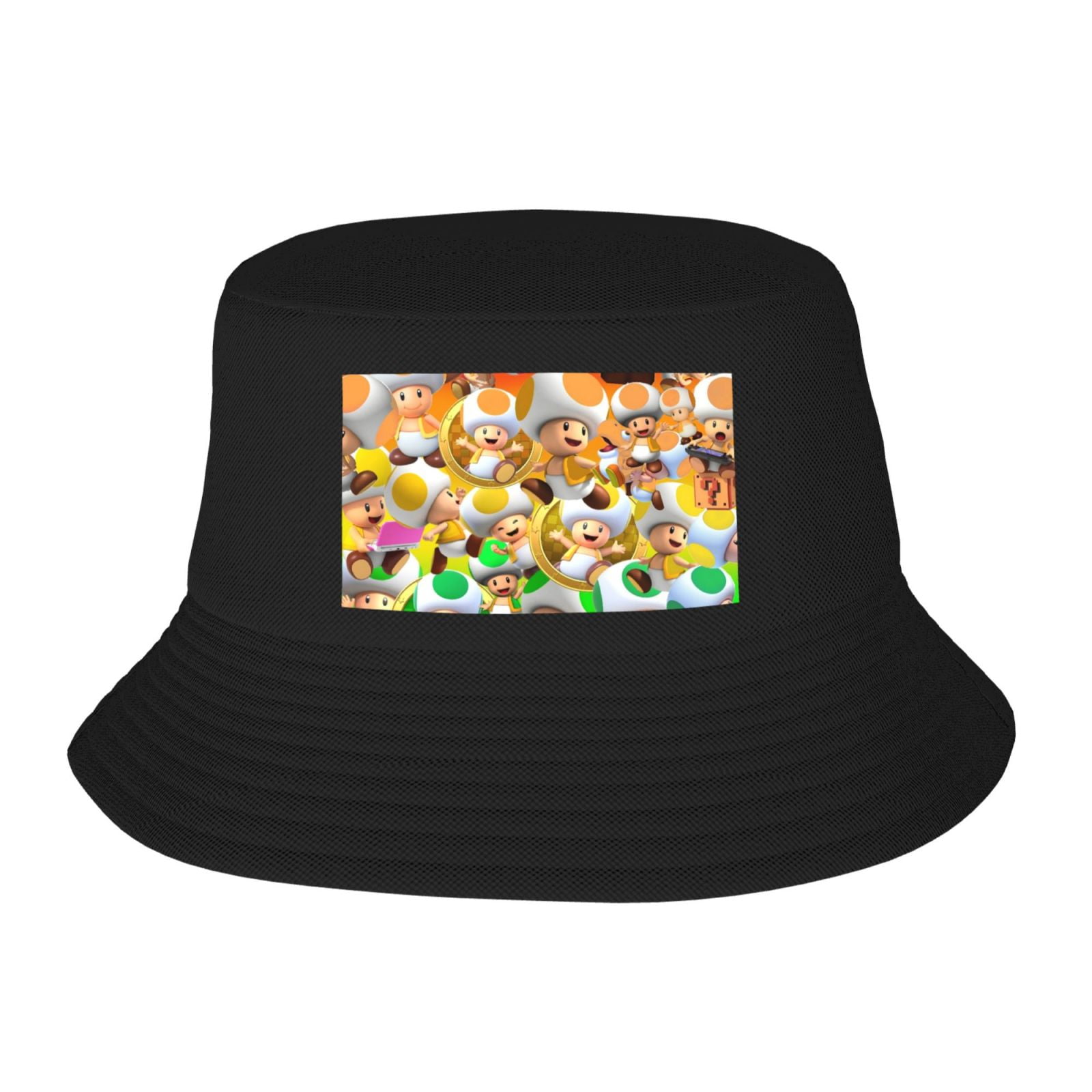 Super Mario Toad Wallpaperadult Fisherman Bucket Hat - Unisex Cotton ...