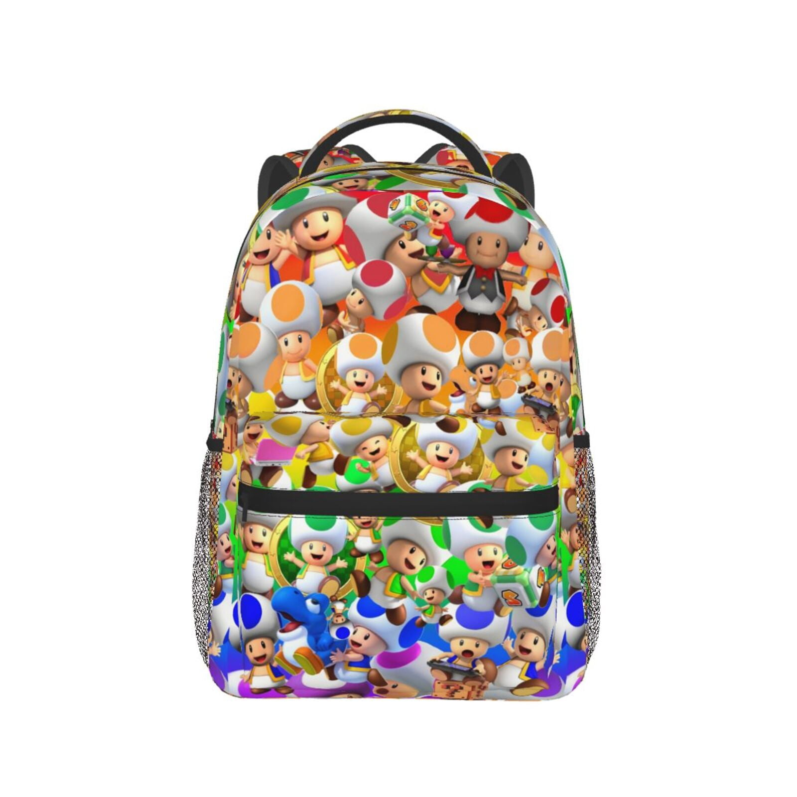 Super Mario Toad wallpaper Backpack,Fabric & PVC Backpack with ...