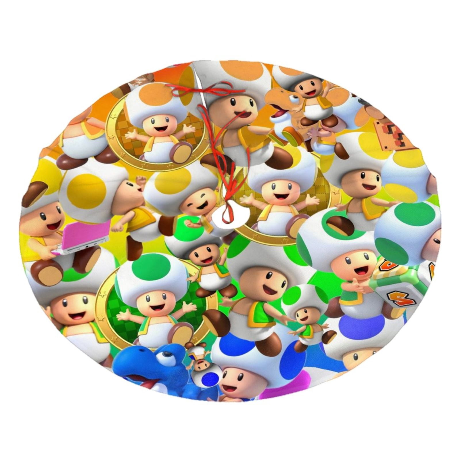 Super Mario Toad wallpaper Christmas Tree Skirt Large Merry Christmas ...