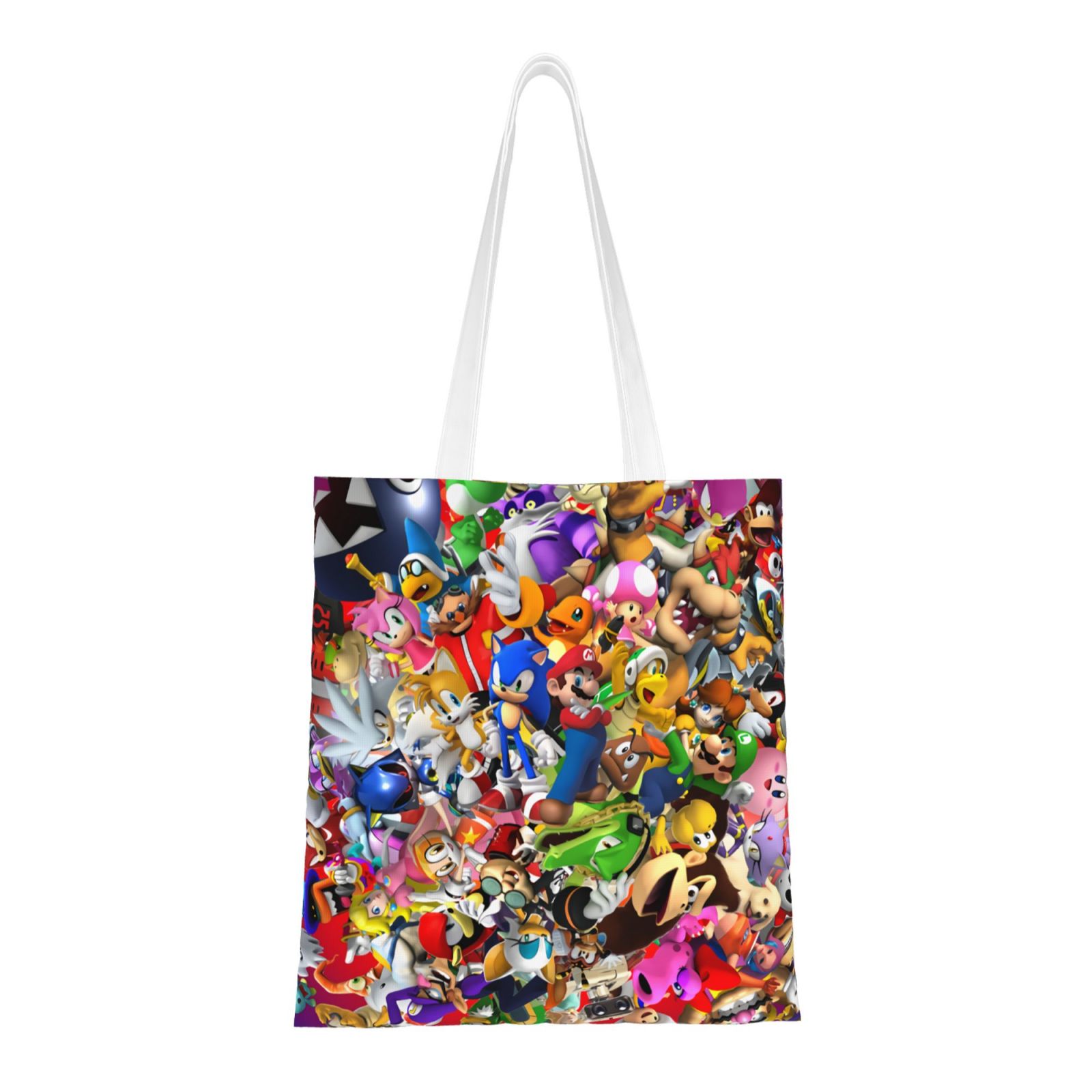 Super Mario Tote Bag For Women Girls Girly Cartoon Canvas Tote Bag ...