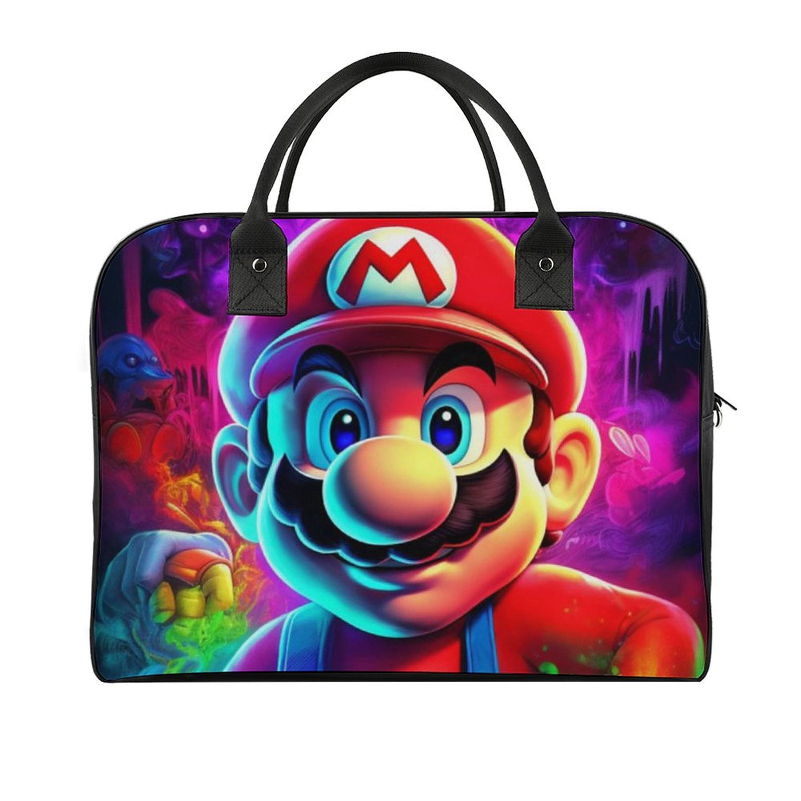 Super Mario Travel Tote Bag with Detachable Strap Lightweight Luggage ...