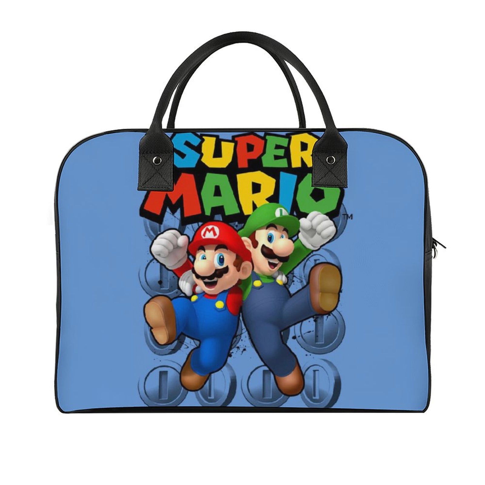 Super Mario Travel Tote Bag with Detachable Strap Lightweight Luggage ...