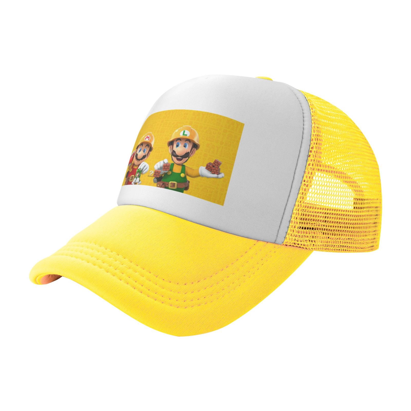 Super Mario Trucker Hat Unisex Sports Baseball Cap Casual Adjustable ...