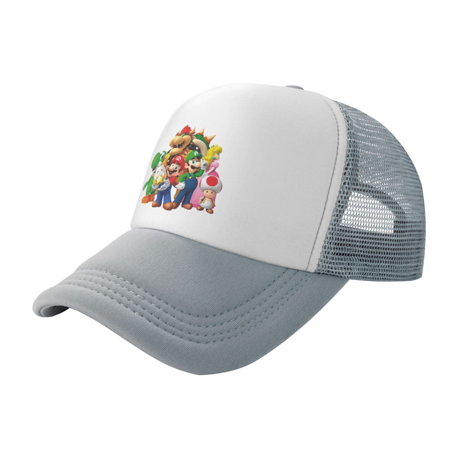 Super Mario Trucker Hat Unisex Sports Baseball Cap Casual Adjustable ...