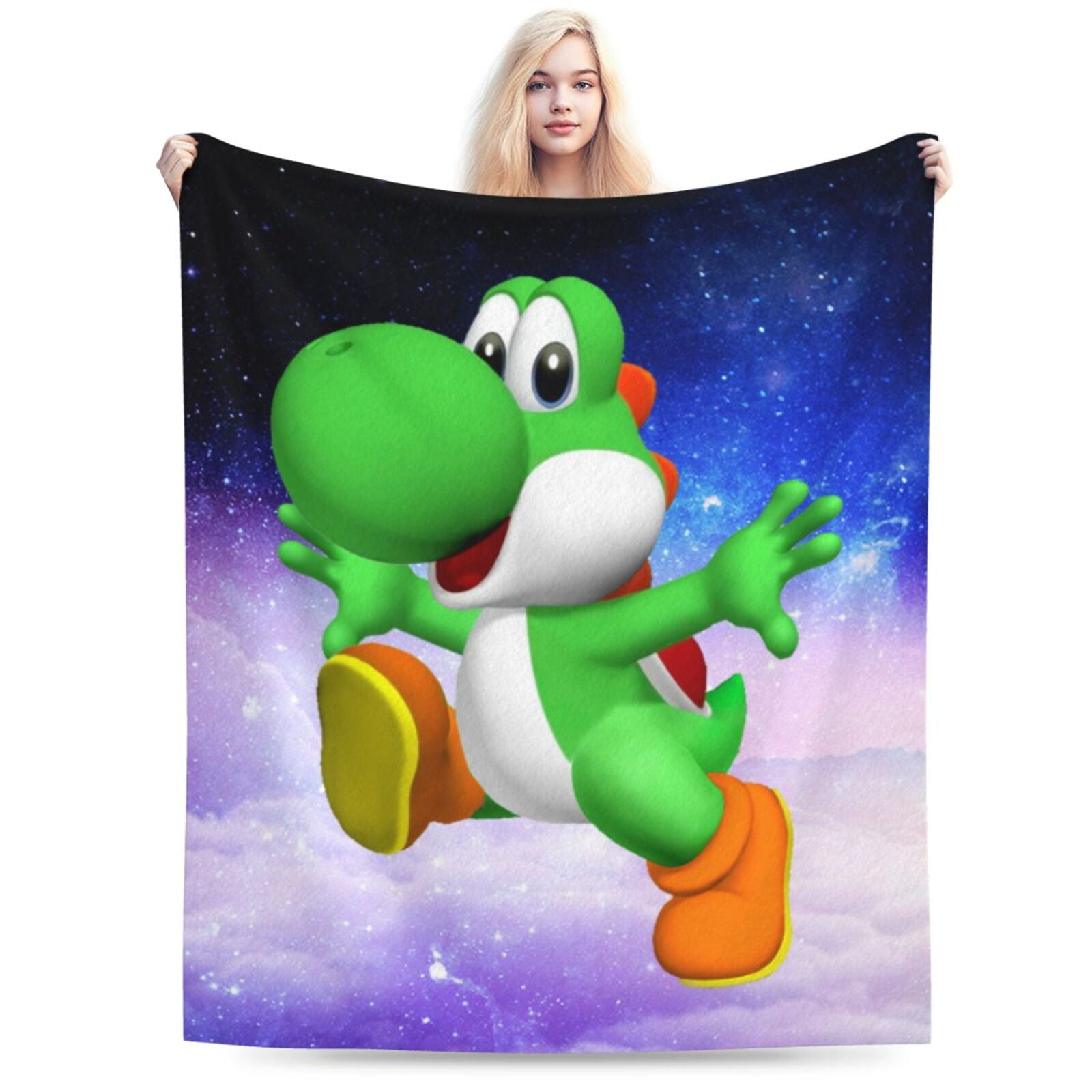Super Mario Ultra-Soft Micro Fleece Blanket Plush Fuzzy Cozy Bed ...