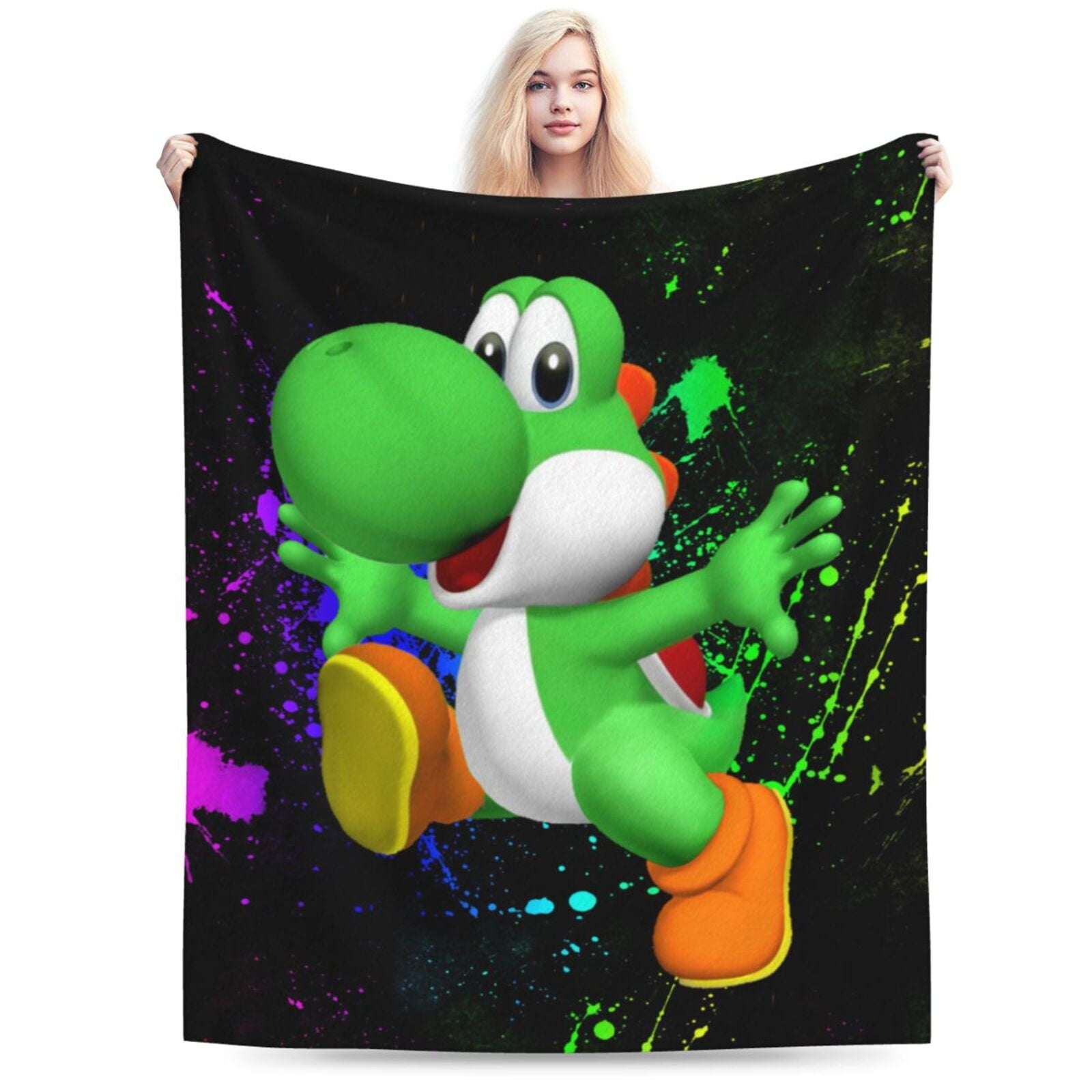 Super Mario Ultra-Soft Micro Fleece Blanket Plush Fuzzy Cozy Bed ...