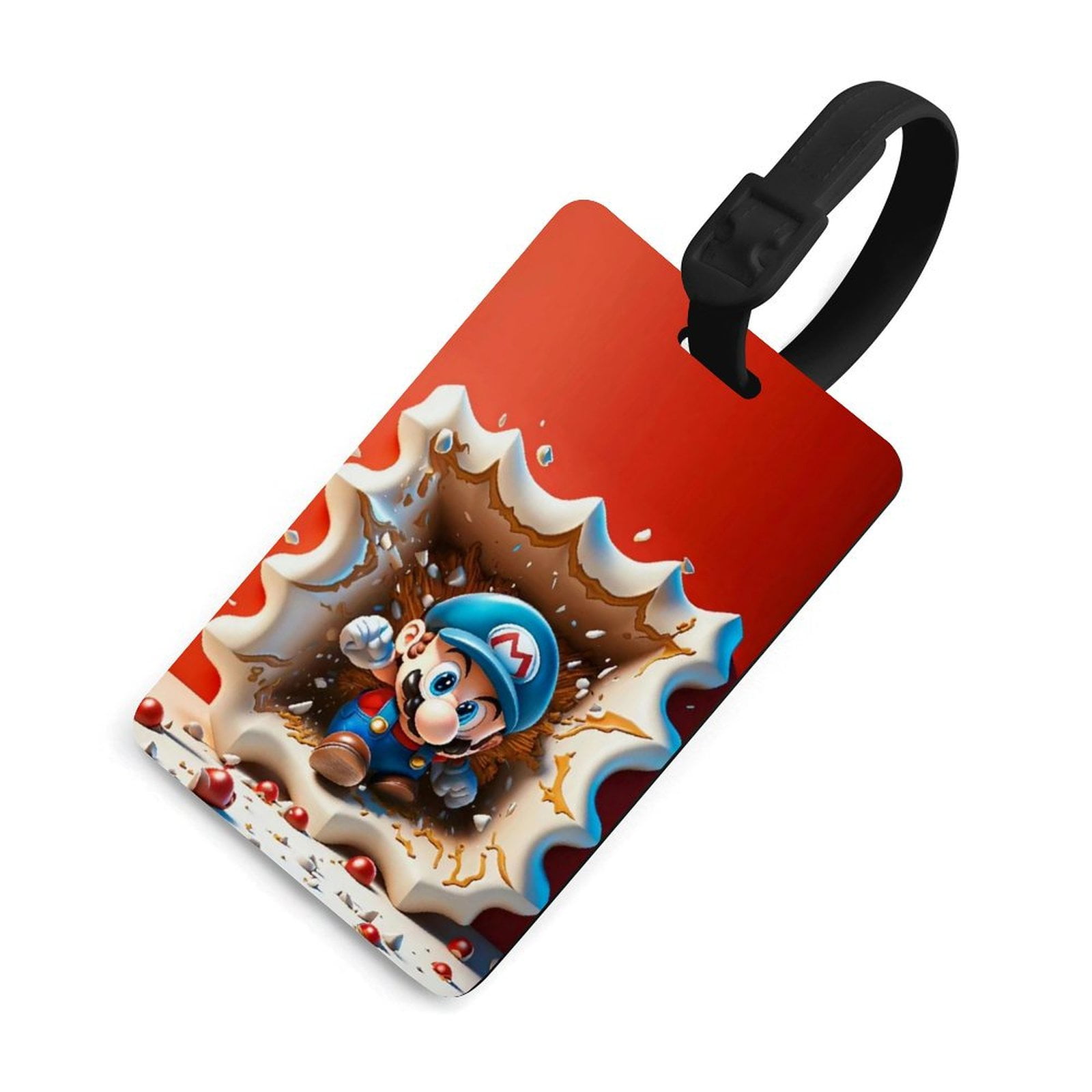 Super Mario Unique Travel Luggage Tag To Prevent Your Suitcase From ...