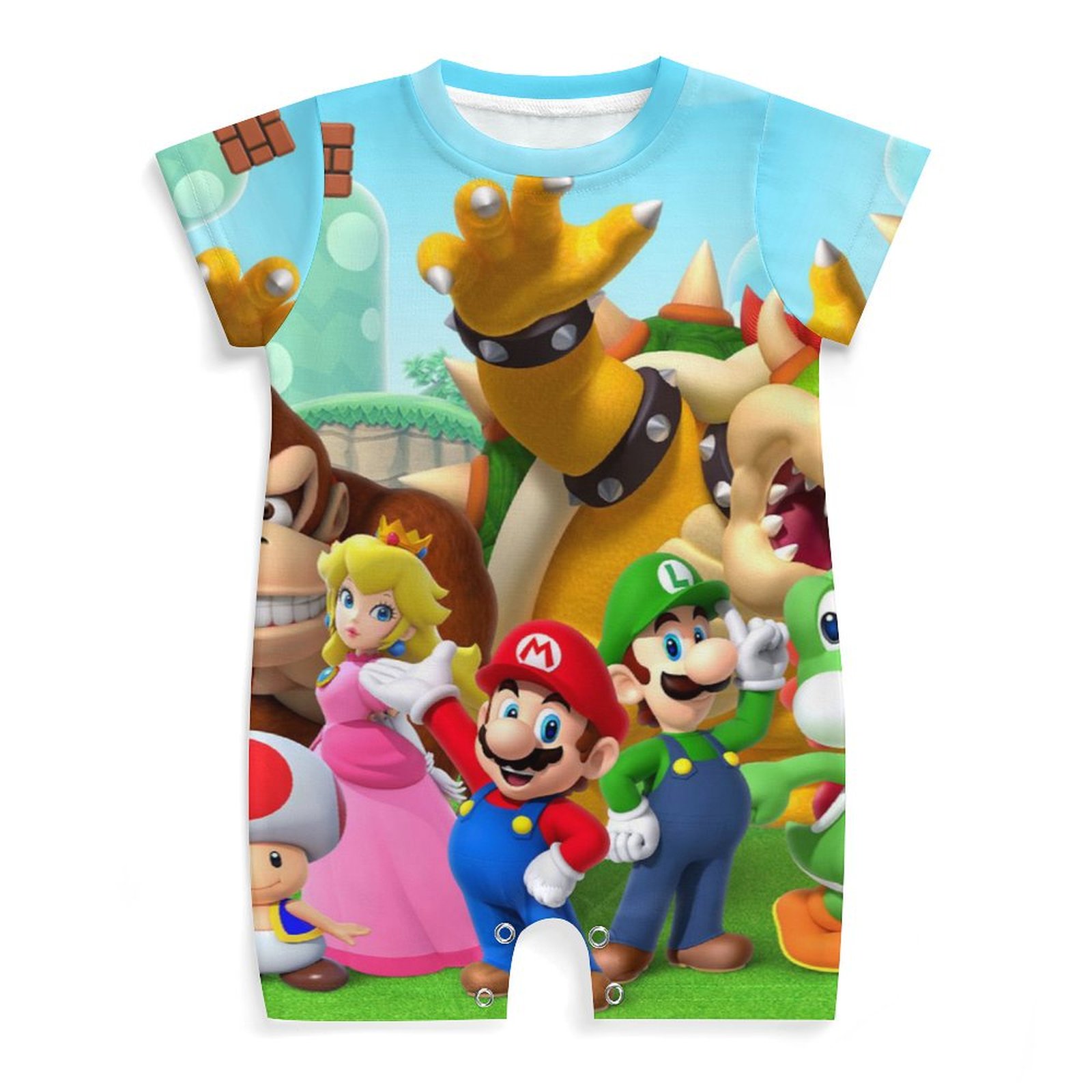 Super Mario Unisex Baby Boy Girl Jumpsuit Romper Bodysuit Playsuit One ...