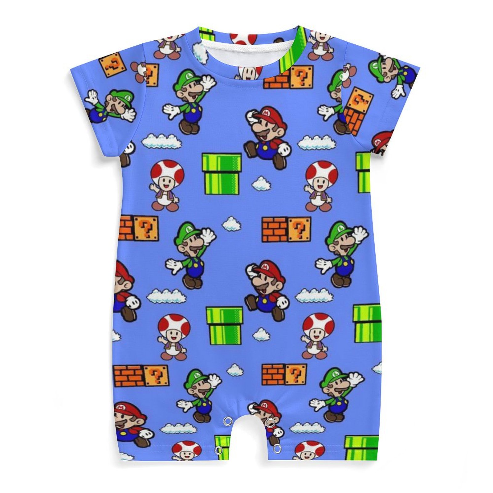 Super Mario Unisex Baby Boy Girl Jumpsuit Romper Bodysuit Playsuit One ...