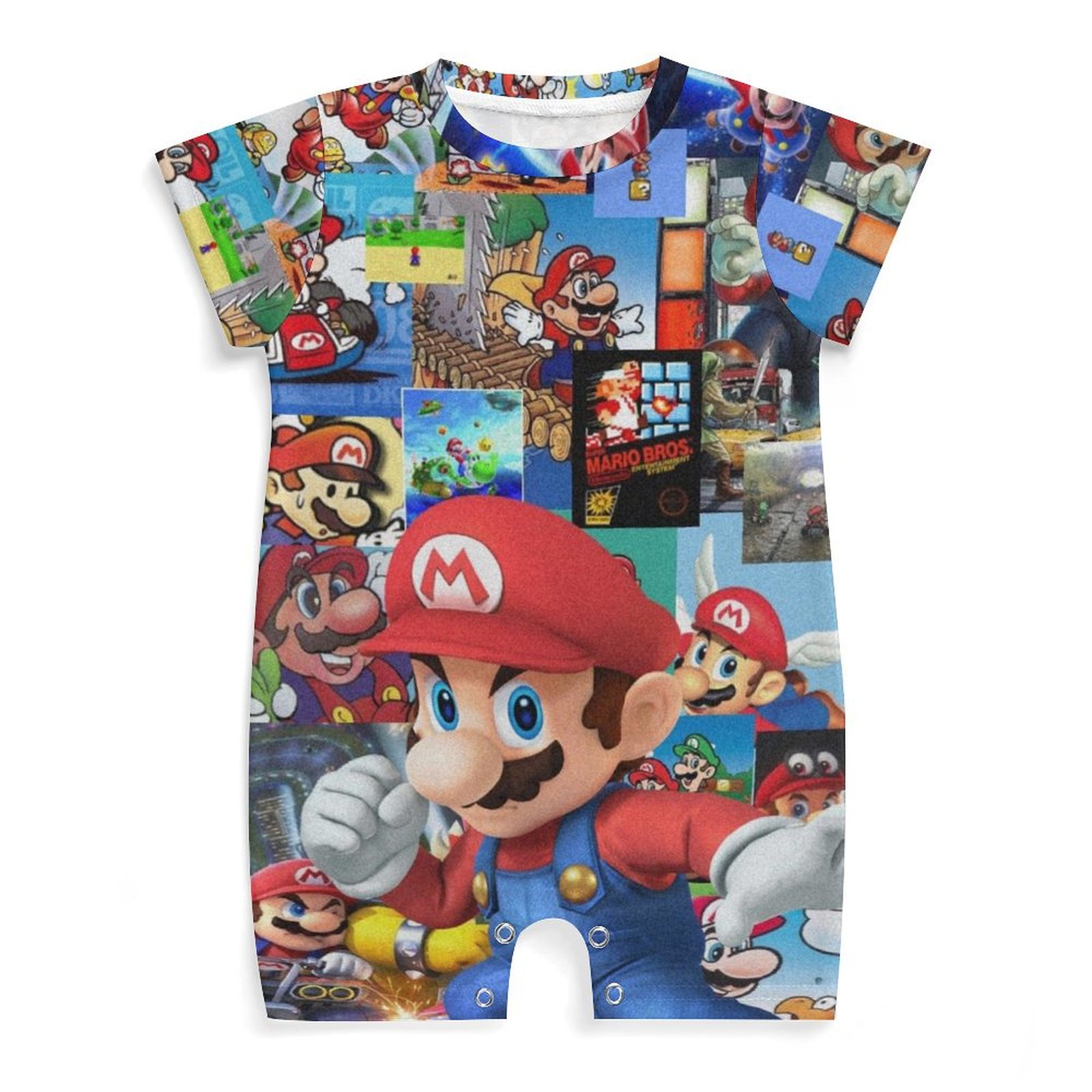 Super Mario Unisex Baby Boy Girl Jumpsuit Romper Bodysuit Playsuit One ...
