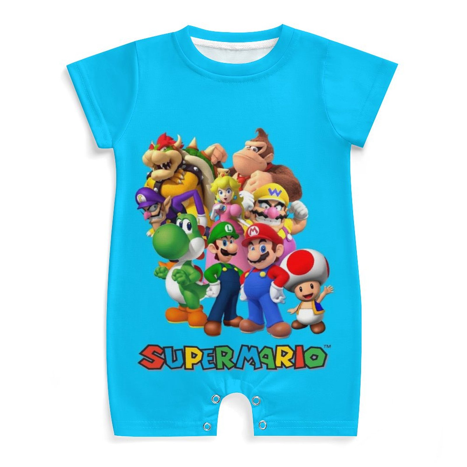 Super Mario Unisex Baby Boy Girl Jumpsuit Romper Bodysuit Playsuit One ...