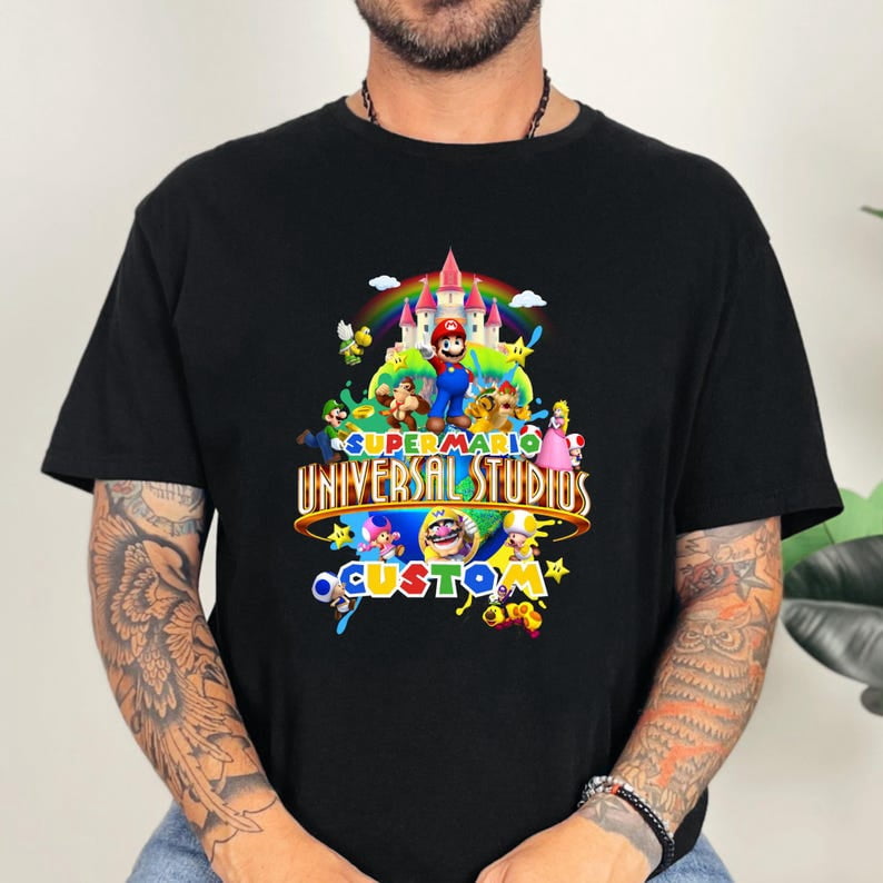 Super Mario Universal Tee, Universal Studios Shirt, Super Mario ...