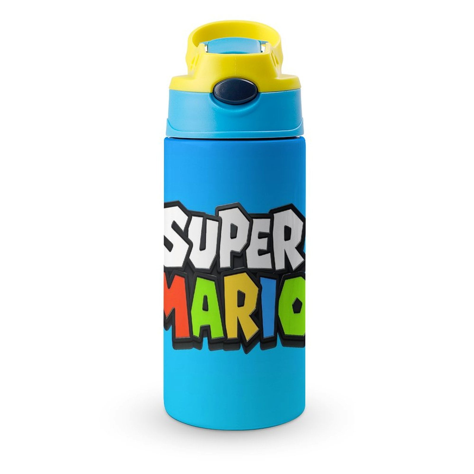 Super Mario Vacuum insulated cup with straw cover for children 350ml ...
