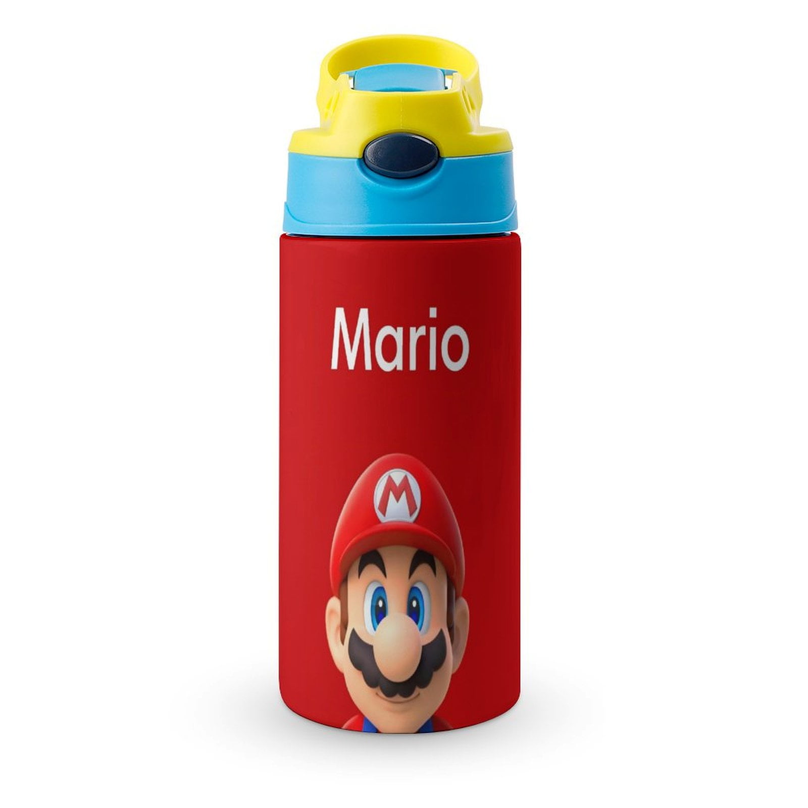 Super Mario Vacuum insulated cup with straw cover for children 350ml ...