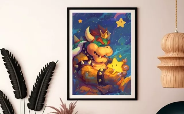 Super Mario In Van Gogh Style, Gaming Poster, Printable Wall Art 6 NO ...