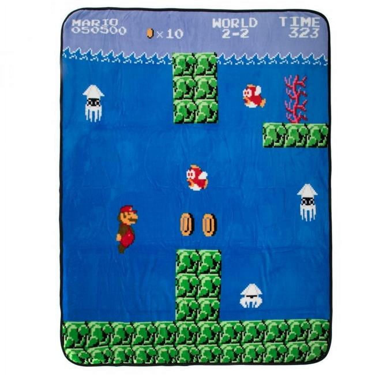 Super Mario Video Game Fleece Throw Fan Accessory - Walmart.com