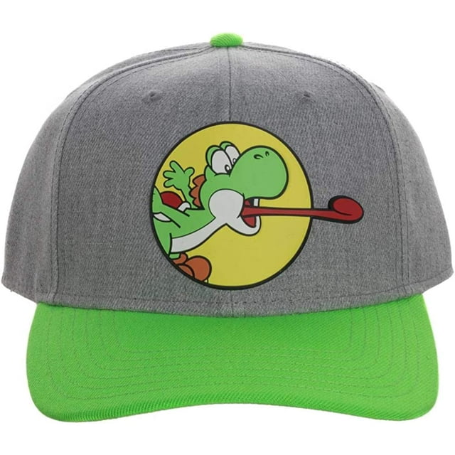 Super Mario Video Game Yoshi Snapback Mens Hat - Walmart.com