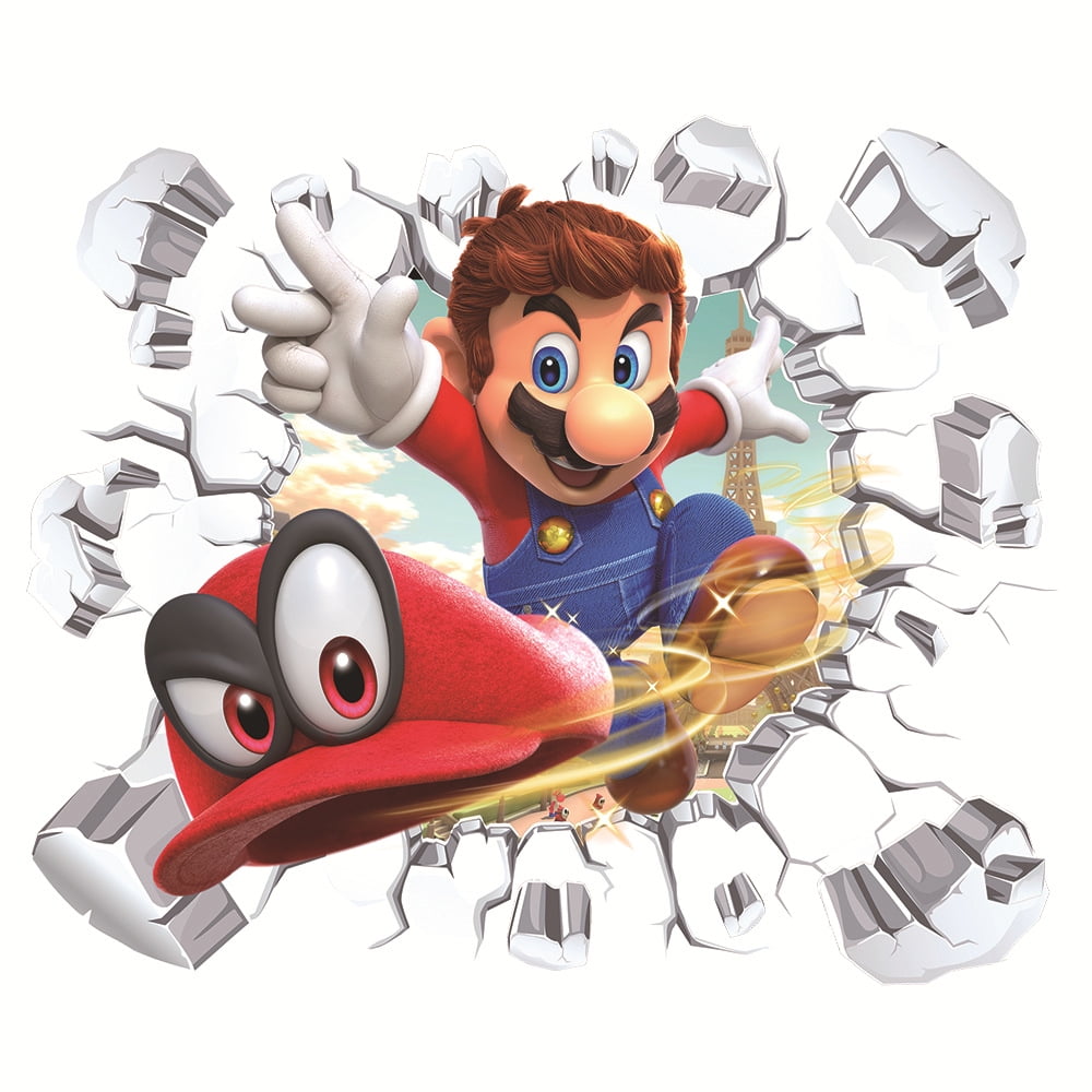 Super Mario Wall Stickers 3D wall stickers Children wall stickers ...