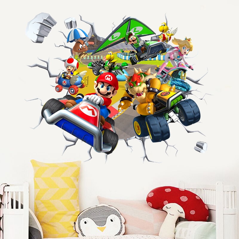 Super Mario Wall Stickers 3D wall stickers Children wall stickers ...