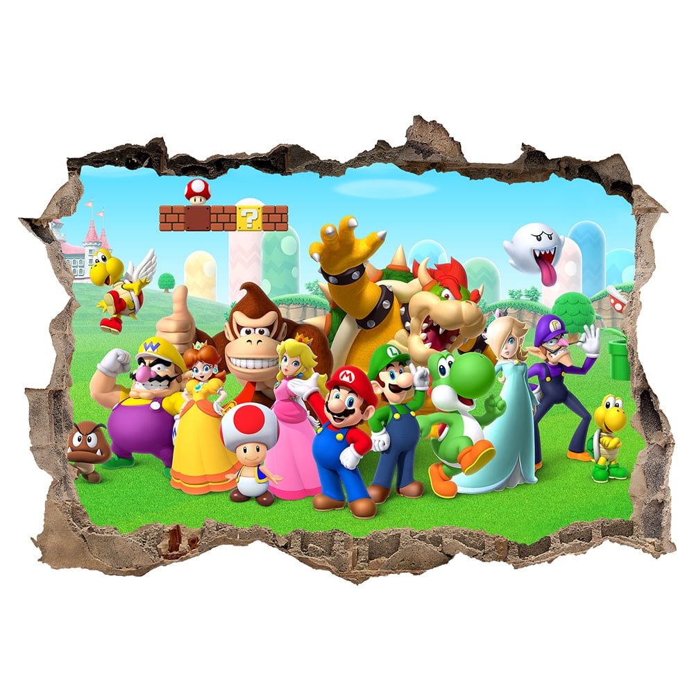 Super Mario Wall Stickers 3D wall stickers Children wall stickers ...