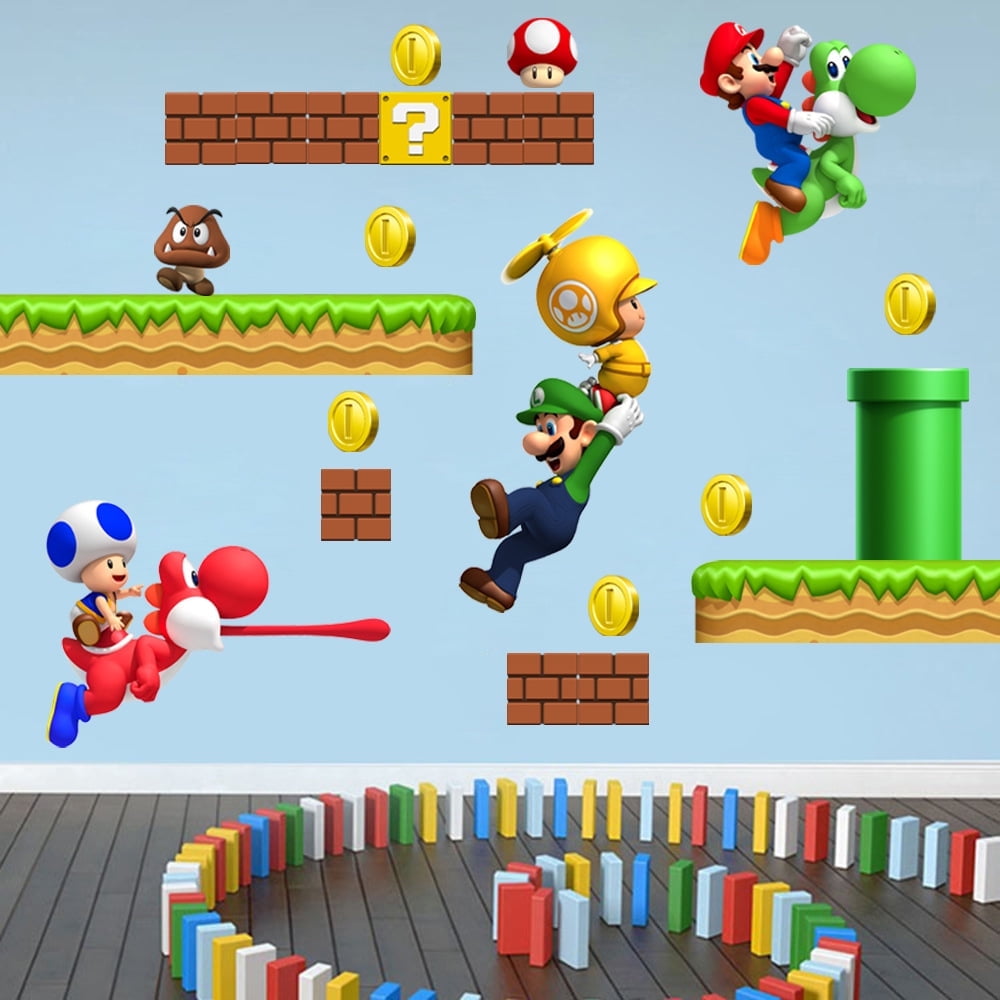 Super Mario Wall Stickers 3D wall stickers Children wall stickers ...