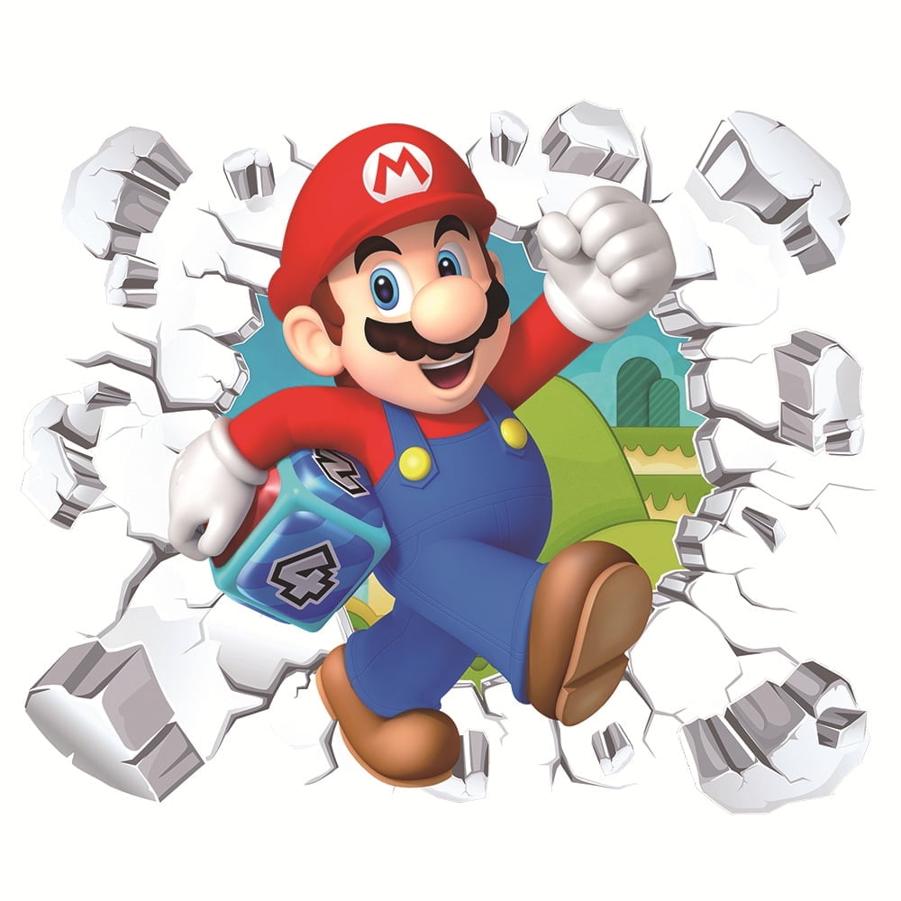 Super Mario Wall Stickers Cartoon Wall Stickers DIY Wall Decoration ...