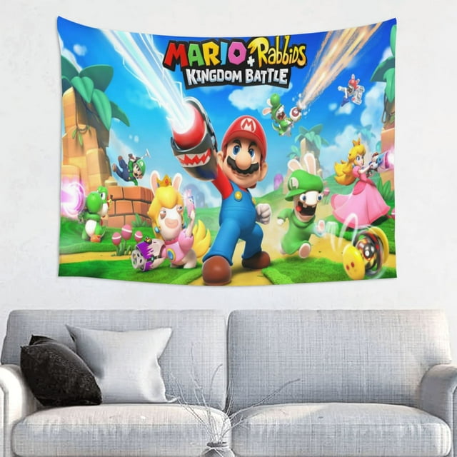 Super Mario Wall Tapestry Cartoon Poster for Bedroom Aesthetics Funny ...