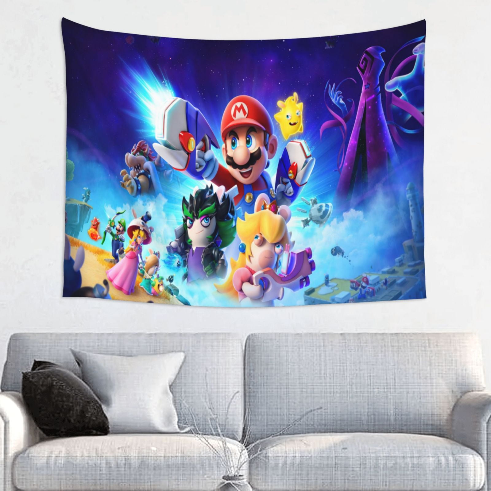 Super Mario Wall Tapestry Cartoon Poster for Bedroom Aesthetics Funny ...