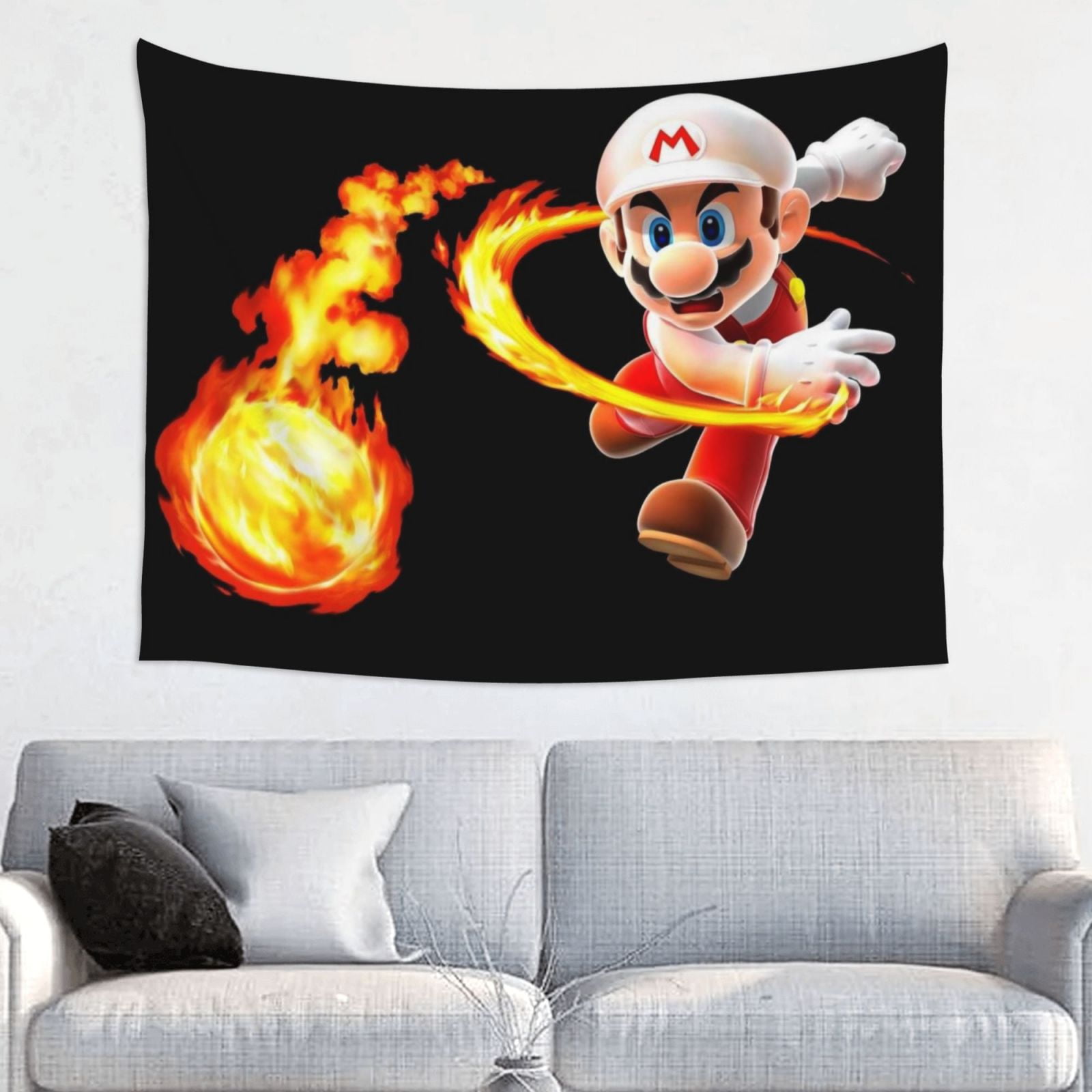 Super Mario Wall Tapestry Cartoon Poster for Bedroom Aesthetics Funny ...
