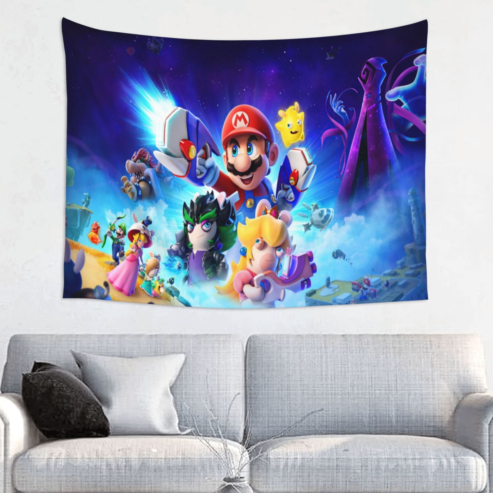 Super Mario Wall Tapestry Cartoon Poster for Bedroom Aesthetics Funny ...