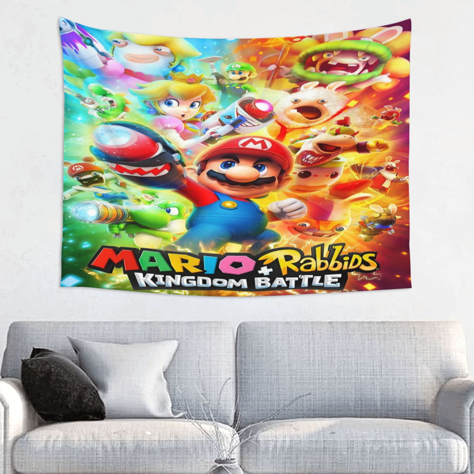 Super Mario Wall Tapestry Cartoon Poster for Bedroom Aesthetics Funny ...