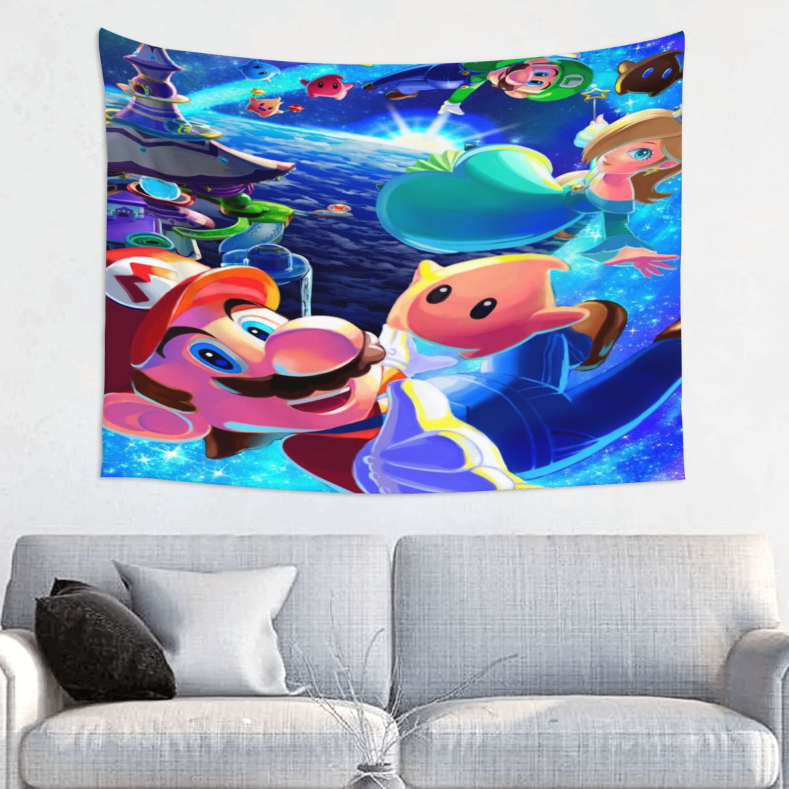 Super Mario Wall Tapestry Cartoon Poster for Bedroom Aesthetics Funny ...