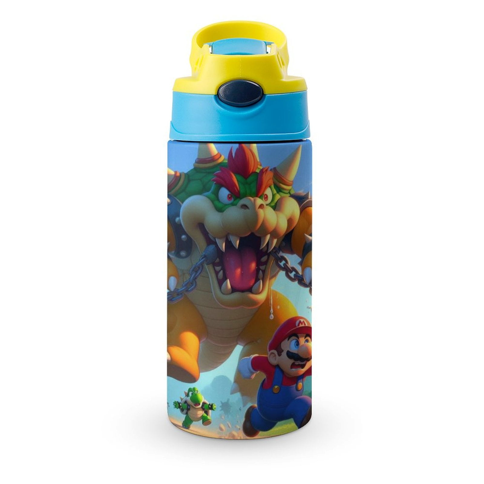 Super Mario Water Bottle, Insulated Water Cup with Pull Top Cap, 304 ...