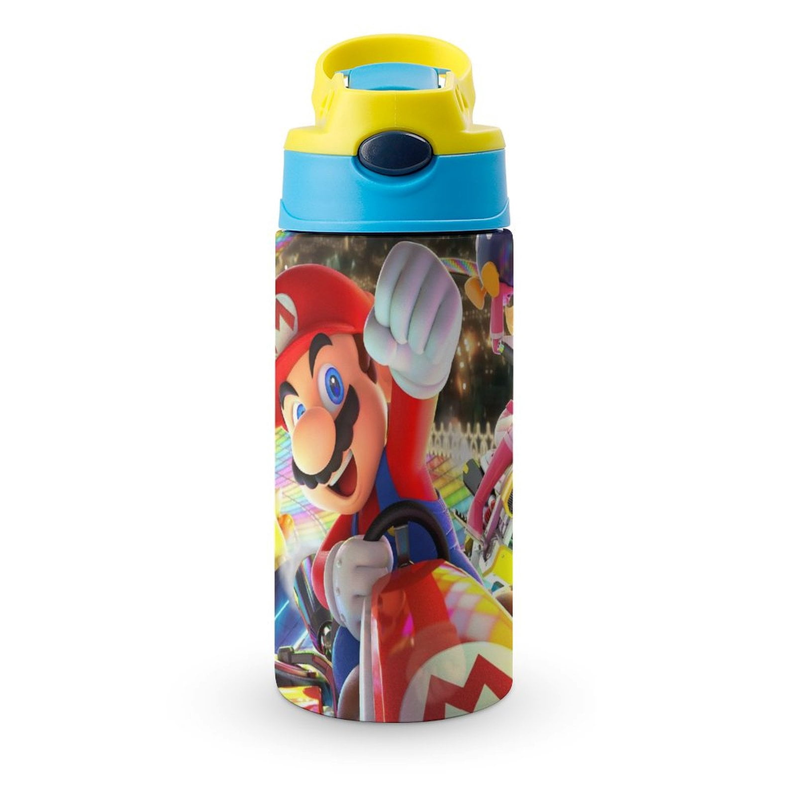 Super Mario Water Bottle, Insulated Water Cup with Pull Top Cap, 304 ...