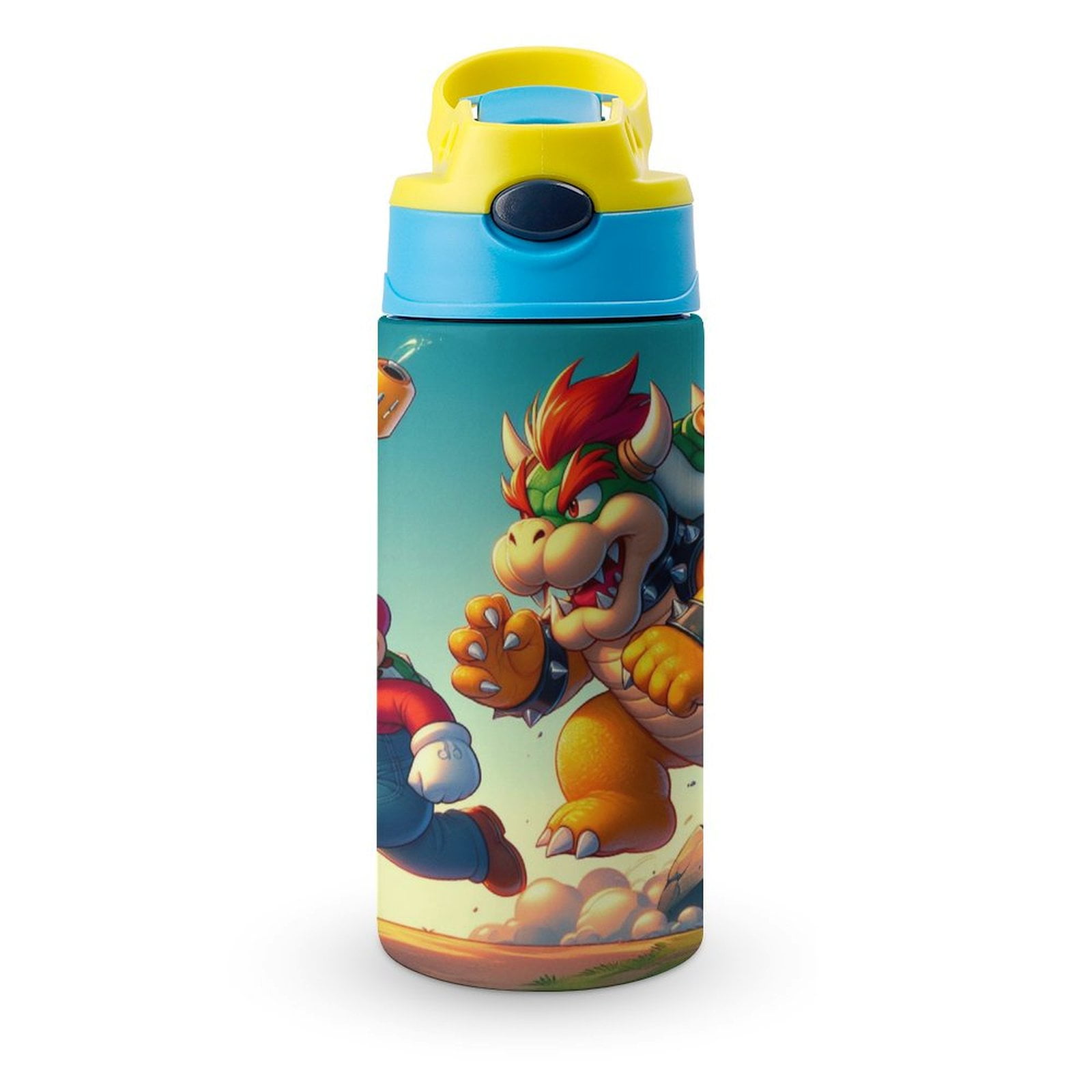 Super Mario Water Bottle, Insulated Water Cup with Pull Top Cap, 304 ...