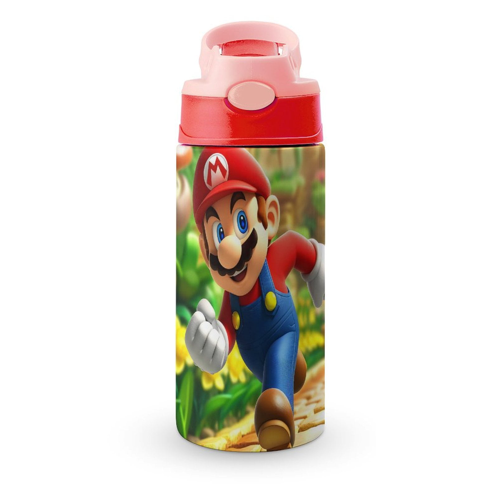 Super Mario Water Bottle, Insulated Water Cup with Pull Top Cap, 304 ...