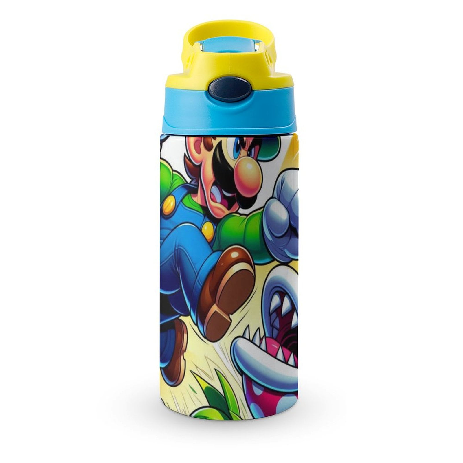 Super Mario Water Bottle, Insulated Water Cup with Pull Top Cap, 304 ...