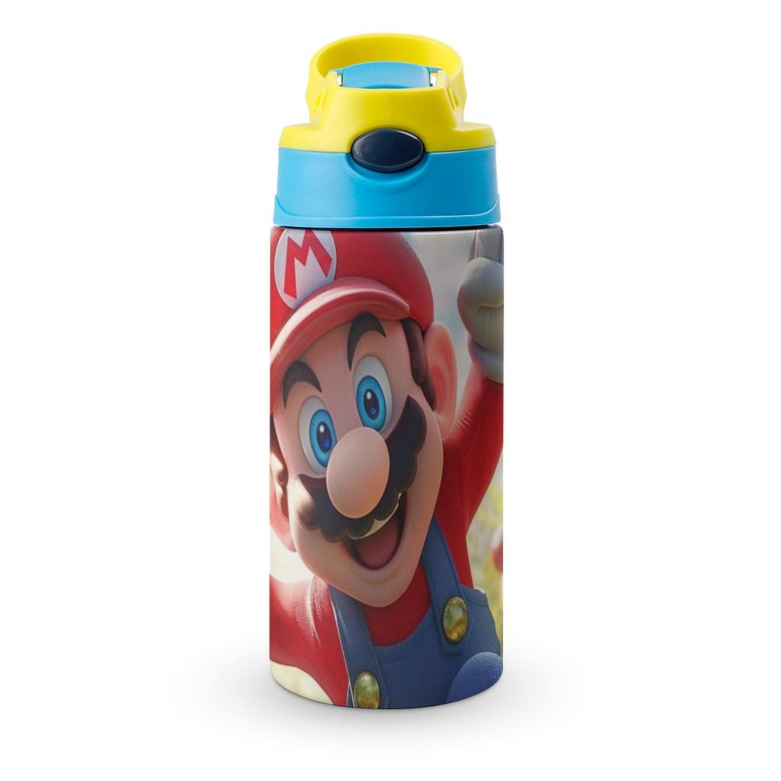 Super Mario Water Bottle, Insulated Water Cup with Pull Top Cap, 304 ...