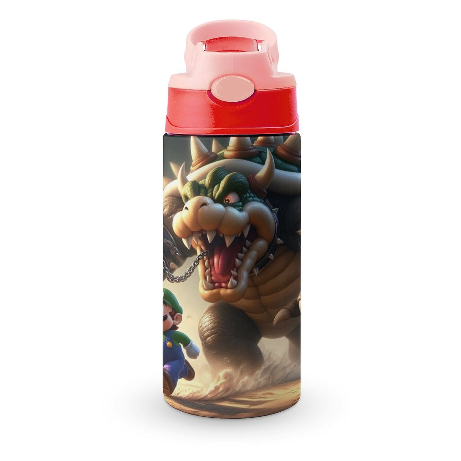 Super Mario Water Bottle, Insulated Water Cup with Pull Top Cap, 304 ...