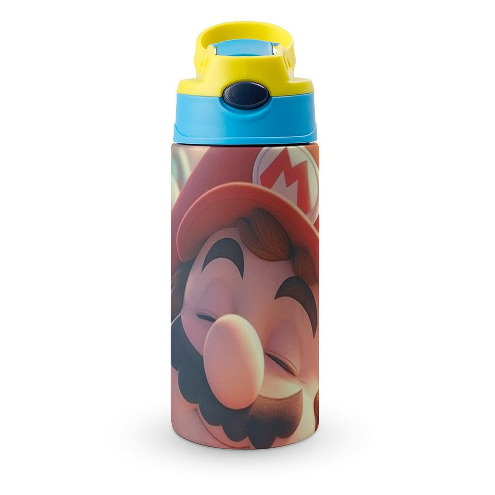 Super Mario Water Bottle, Insulated Water Cup with Pull Top Cap, 304 ...