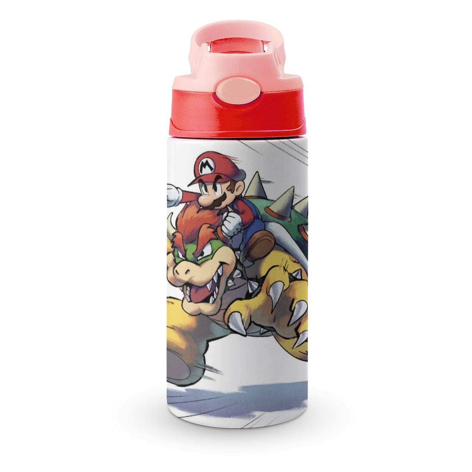 Super Mario Water Bottle, Insulated Water Cup with Pull Top Cap, 304 ...