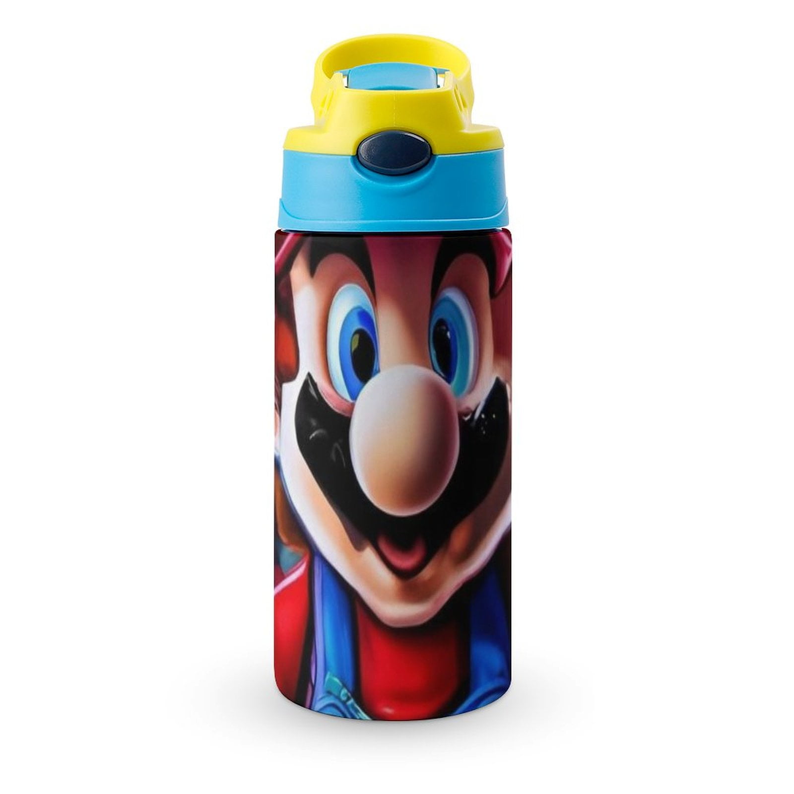 Super Mario Water Bottle, Insulated Water Cup with Pull Top Cap, 304 ...