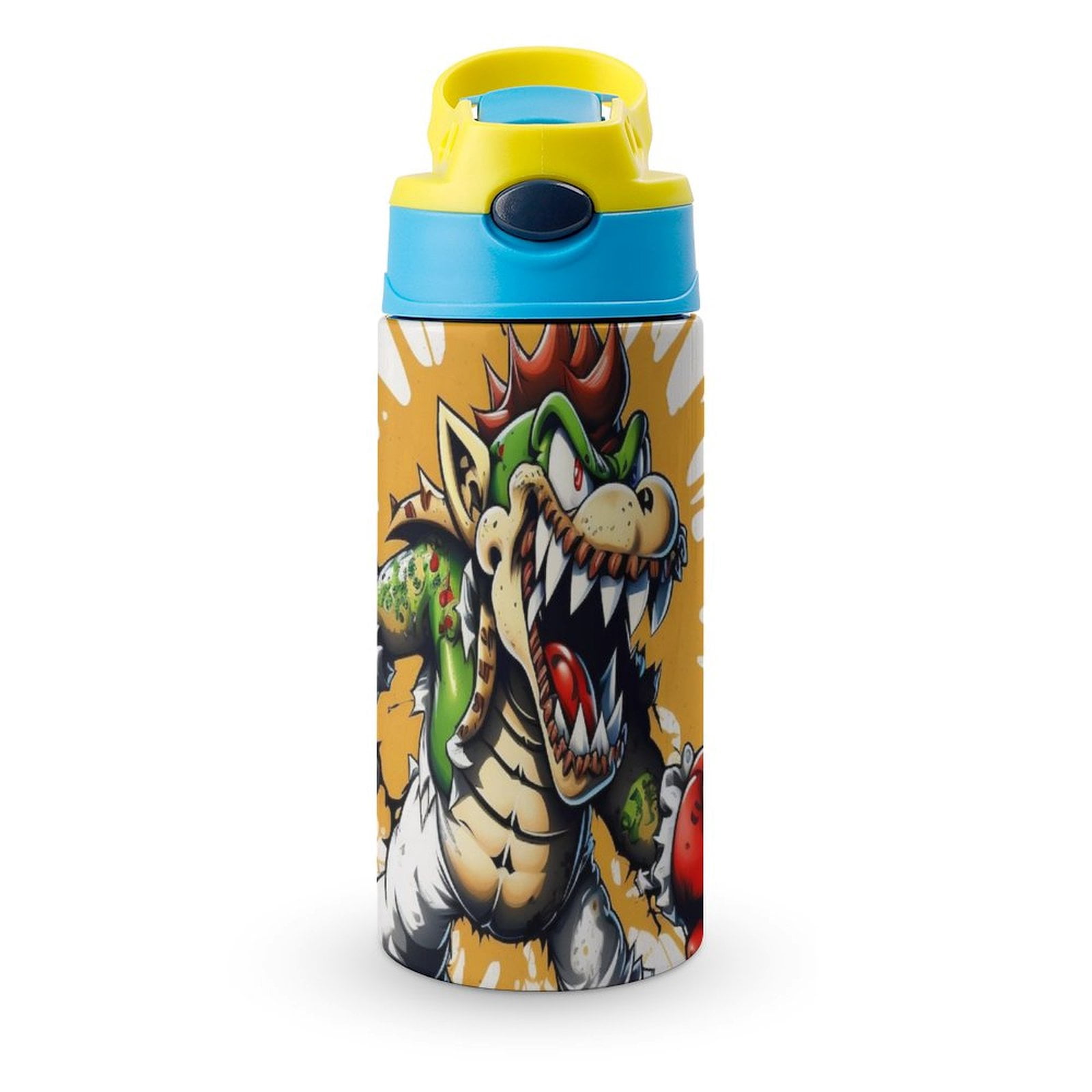Super Mario Water Bottle, Insulated Water Cup with Pull Top Cap, 304 ...