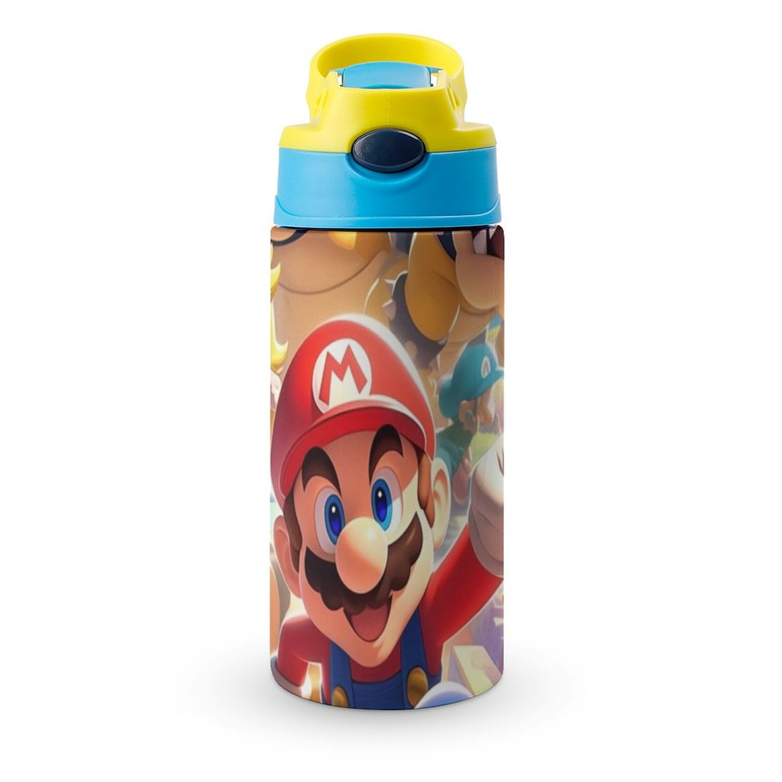 Super Mario Water Bottle, Insulated Water Cup with Pull Top Cap, 304 ...
