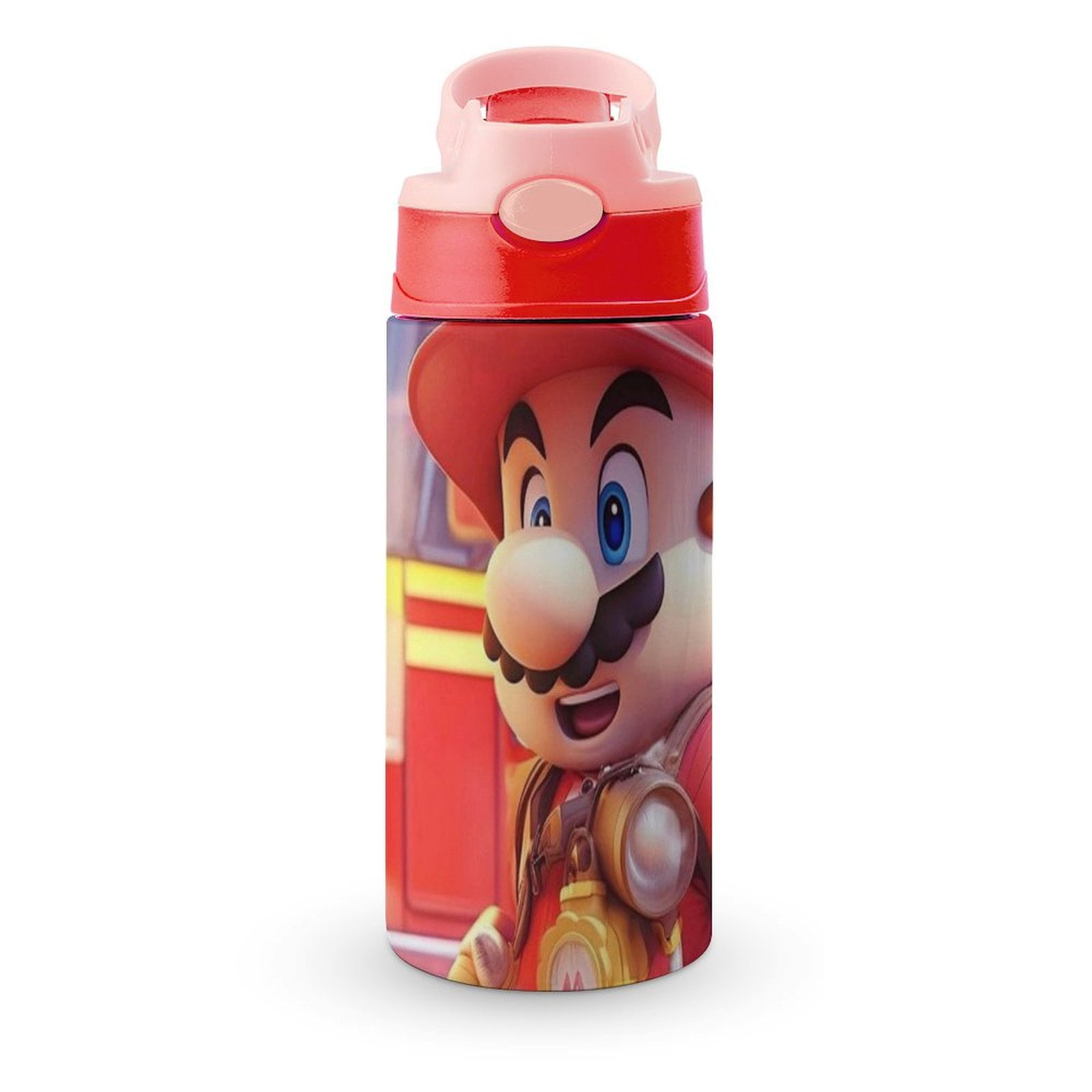 Super Mario Water Bottle, Insulated Water Cup with Pull Top Cap, 304 ...