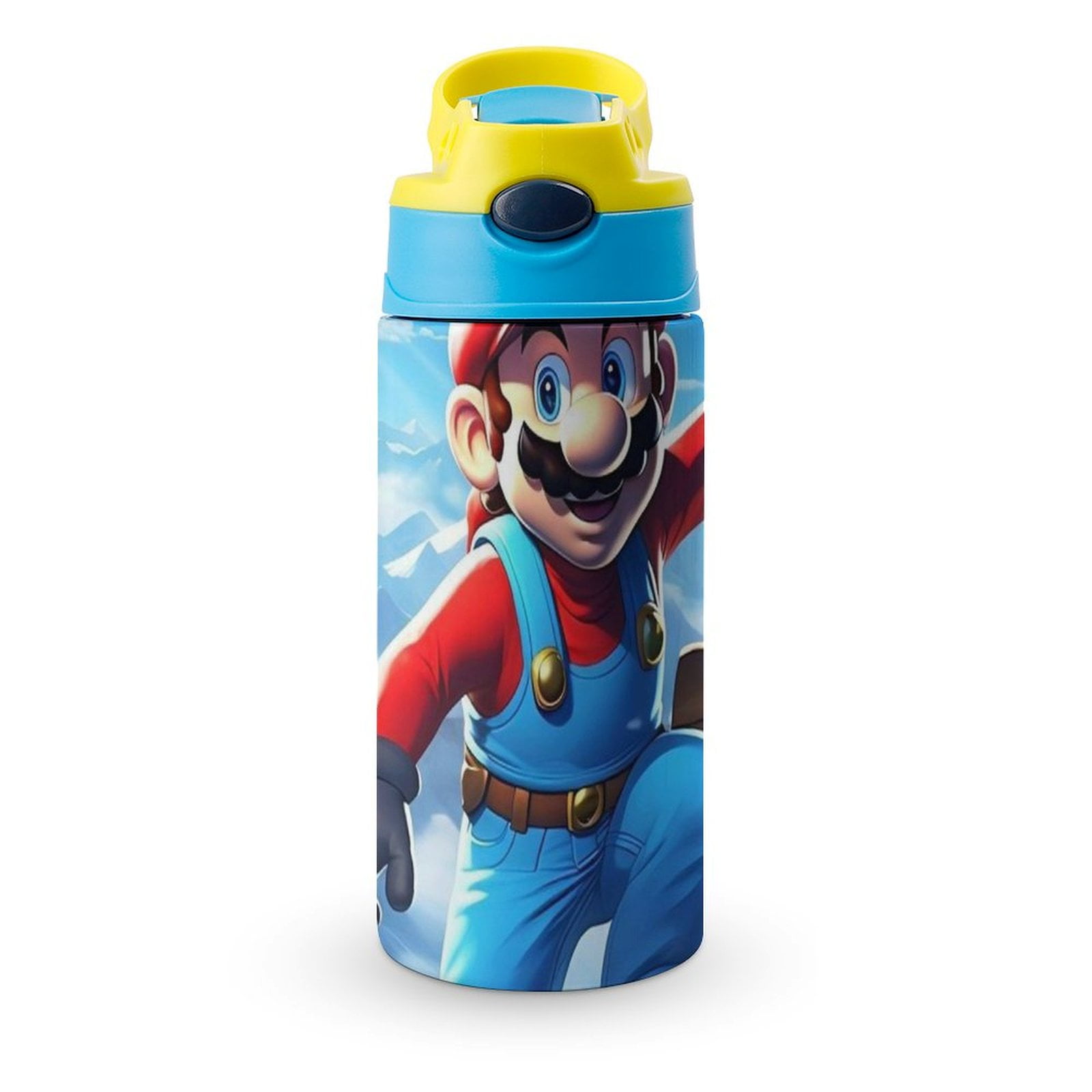 Super Mario Water Bottle, Insulated Water Cup with Pull Top Cap, 304 ...