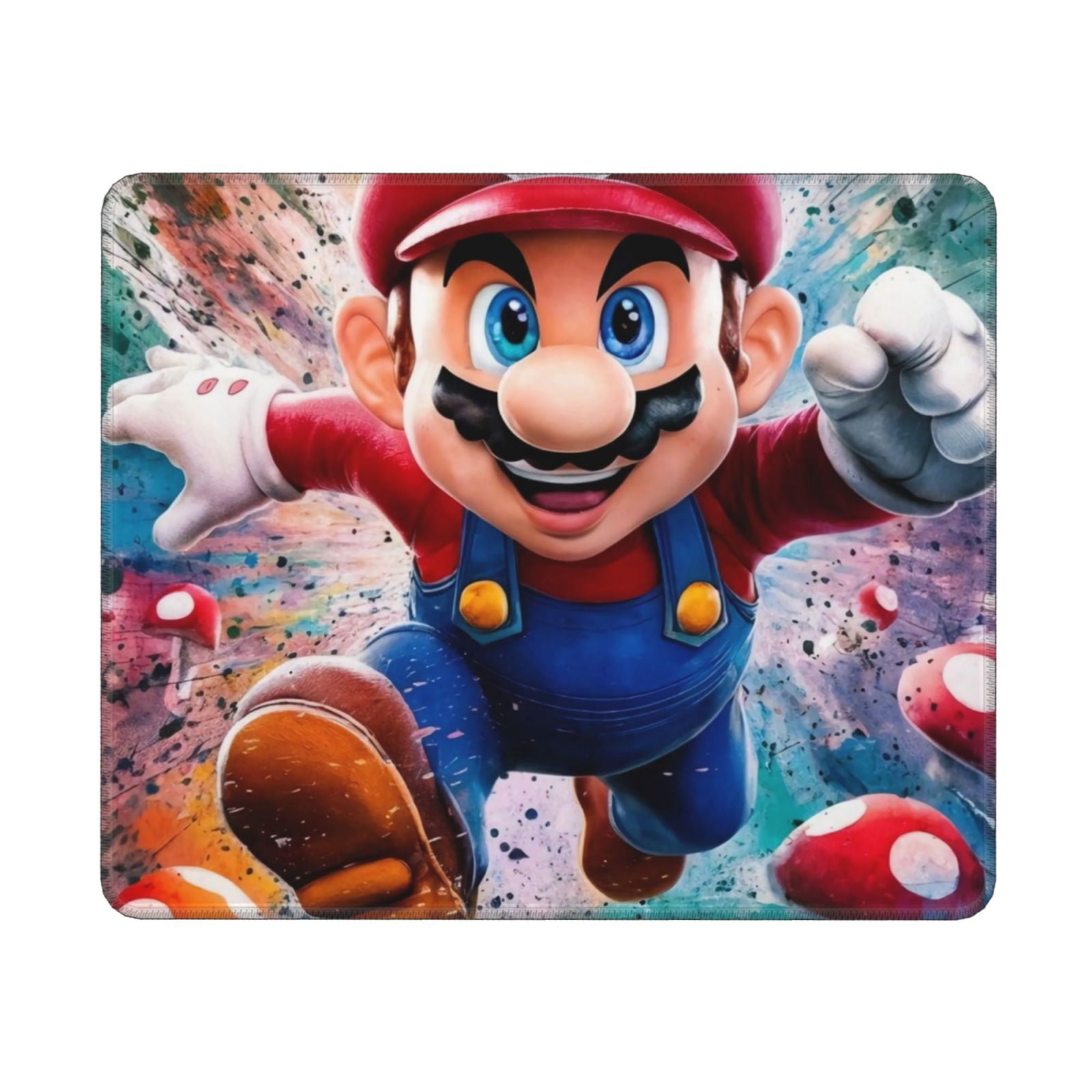 Super-Mario Watercolor Mouse Pad,Office Computer Mouse Pad with ...