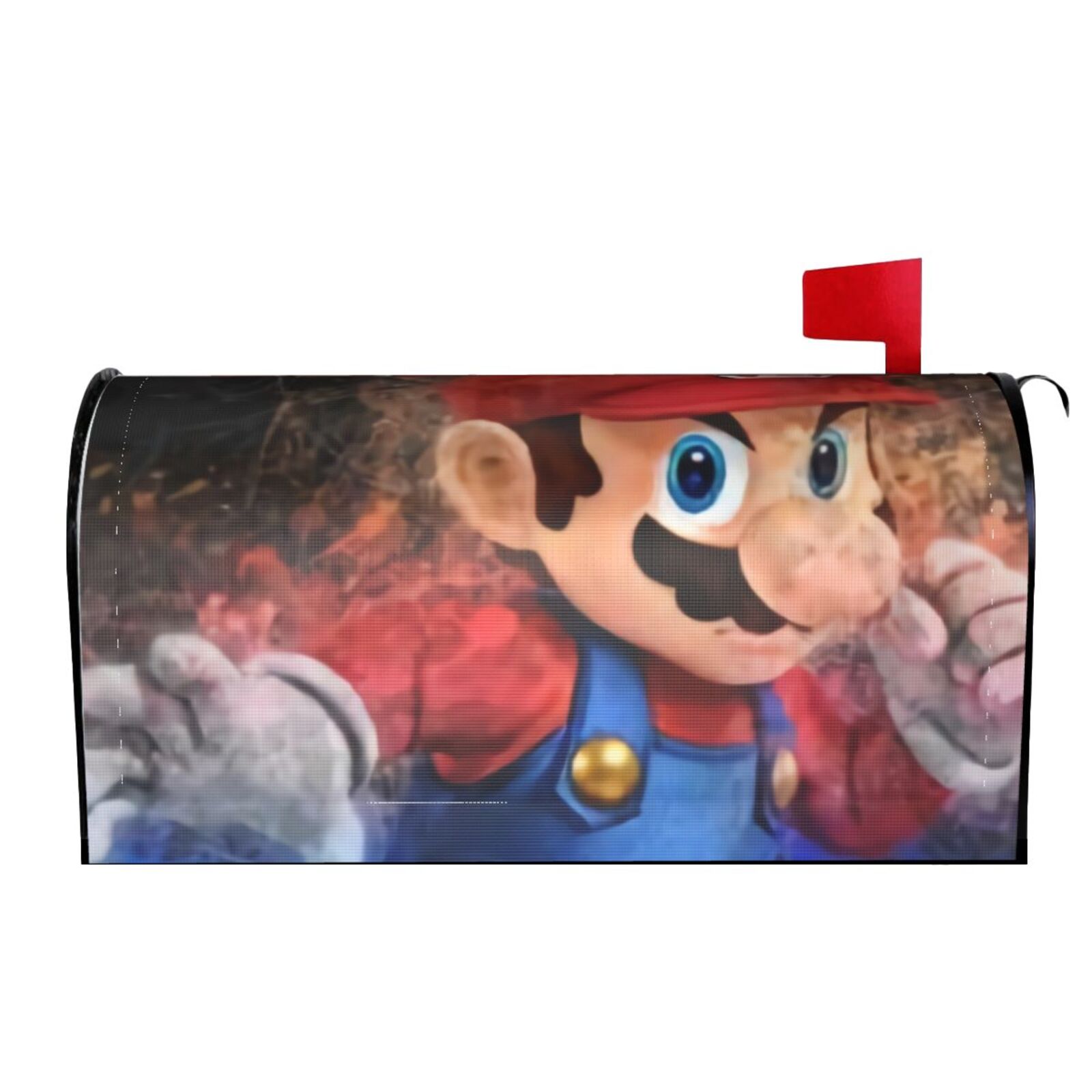Super Mario Watercolor444 Cartoon Character Mailbox Cover Magnetic ...