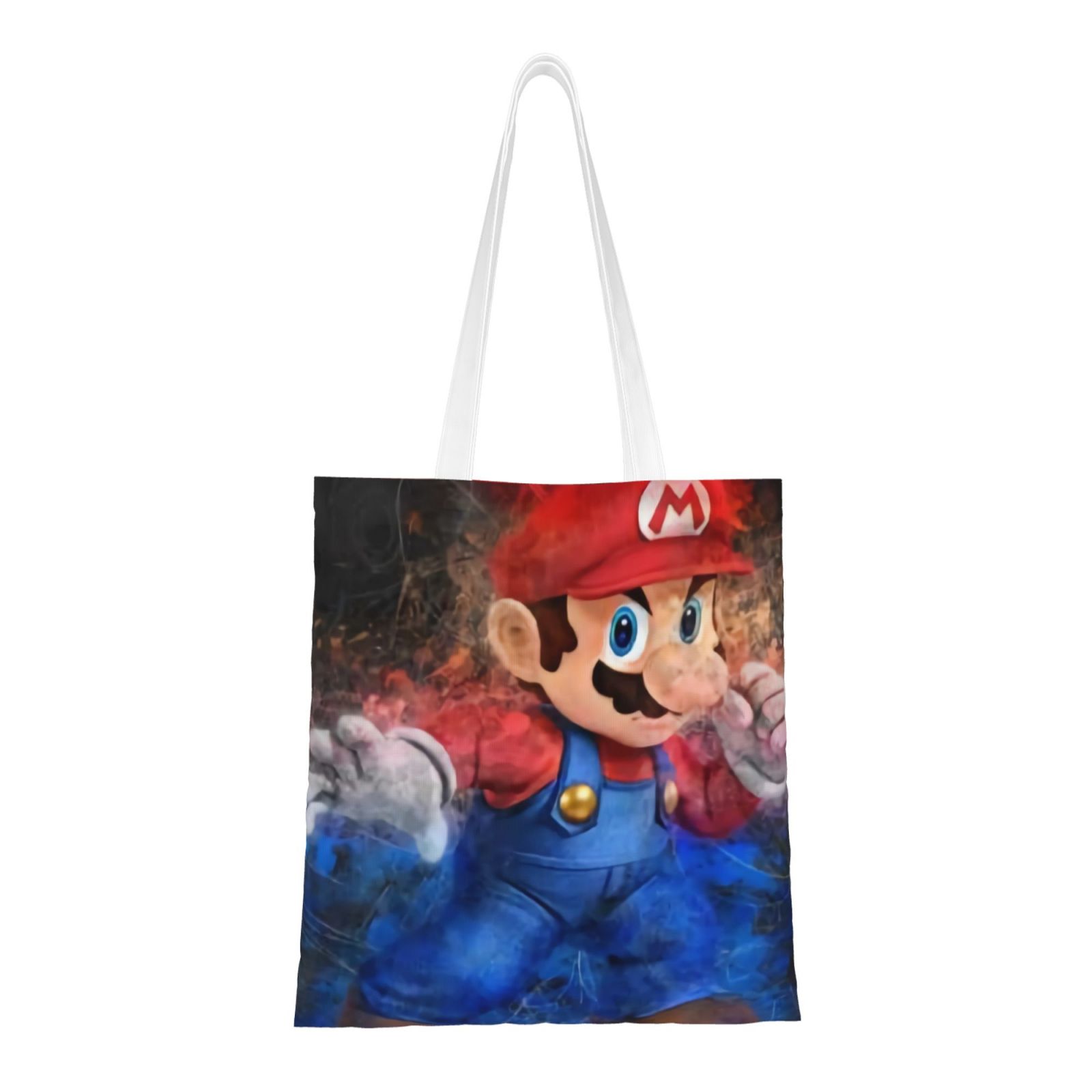 Super Mario Watercolor444 Tote Bag For Women Girls Girly Cartoon Canvas ...