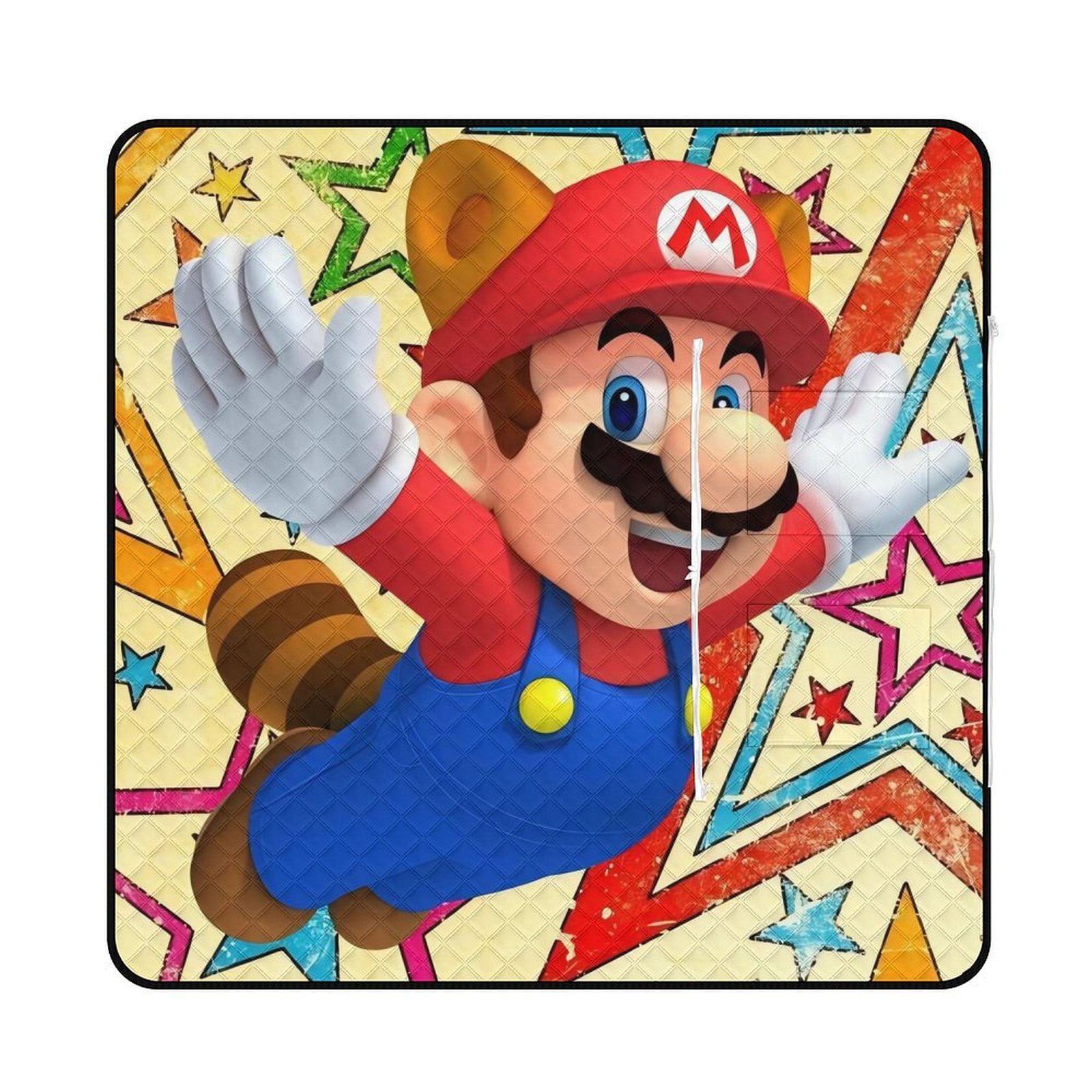 Super Mario Waterproof Foldable Beach Blanket Picnic Mat Tote Perfect ...